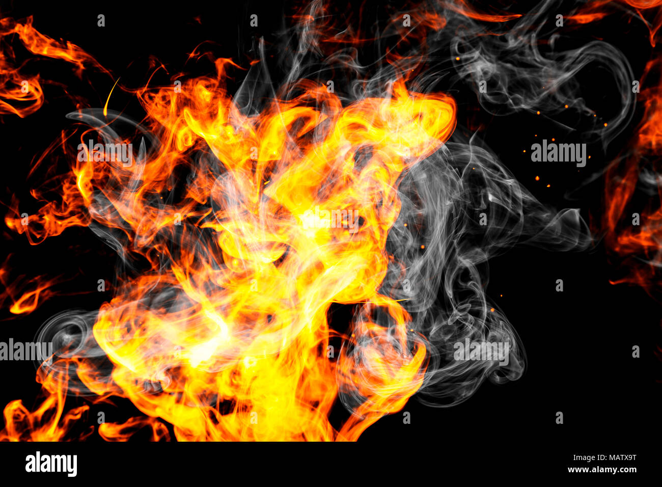 Fire flames background. Background of smoke vape Stock Photo - Alamy