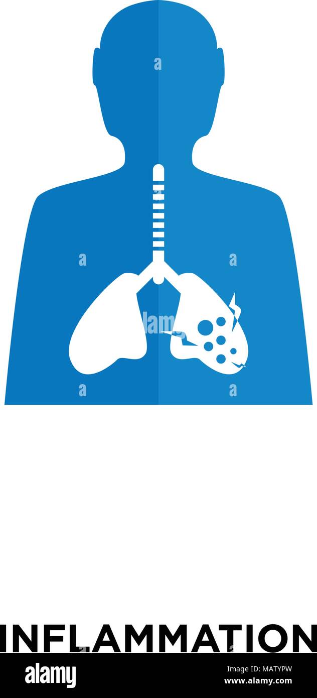 inflammation icon isolated on white background for your web, mobile and ...