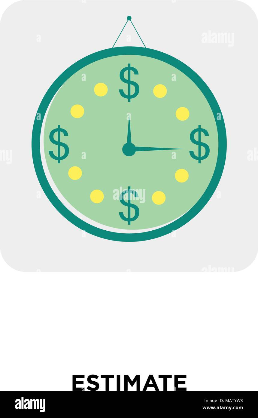 estimate icon isolated on white background for your web, mobile and app ...