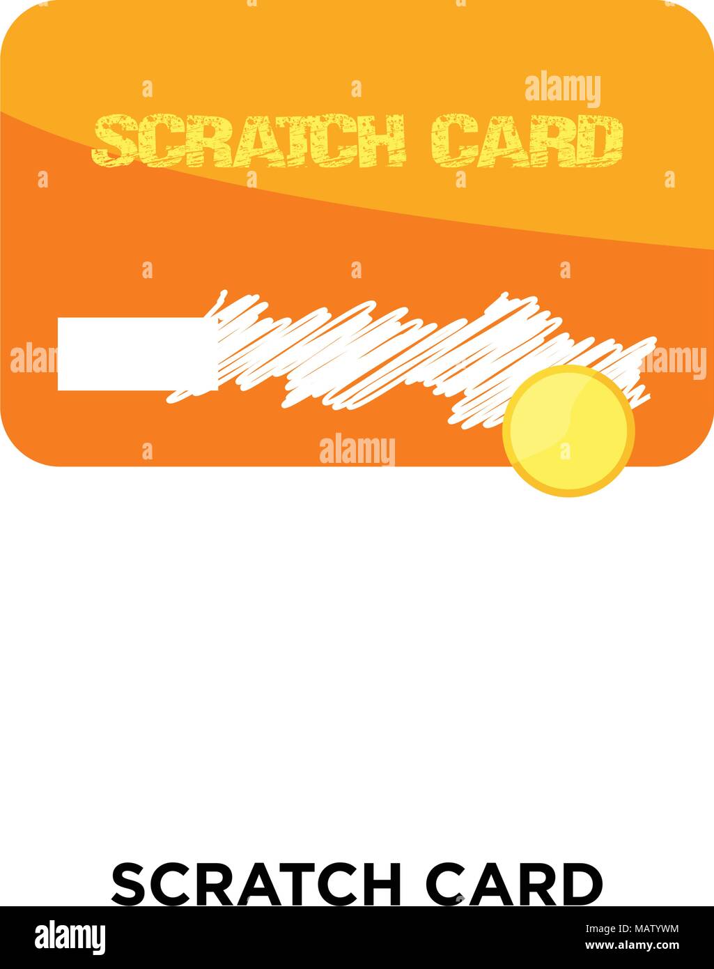 scratch card icon isolated on white background for your web, mobile and ...