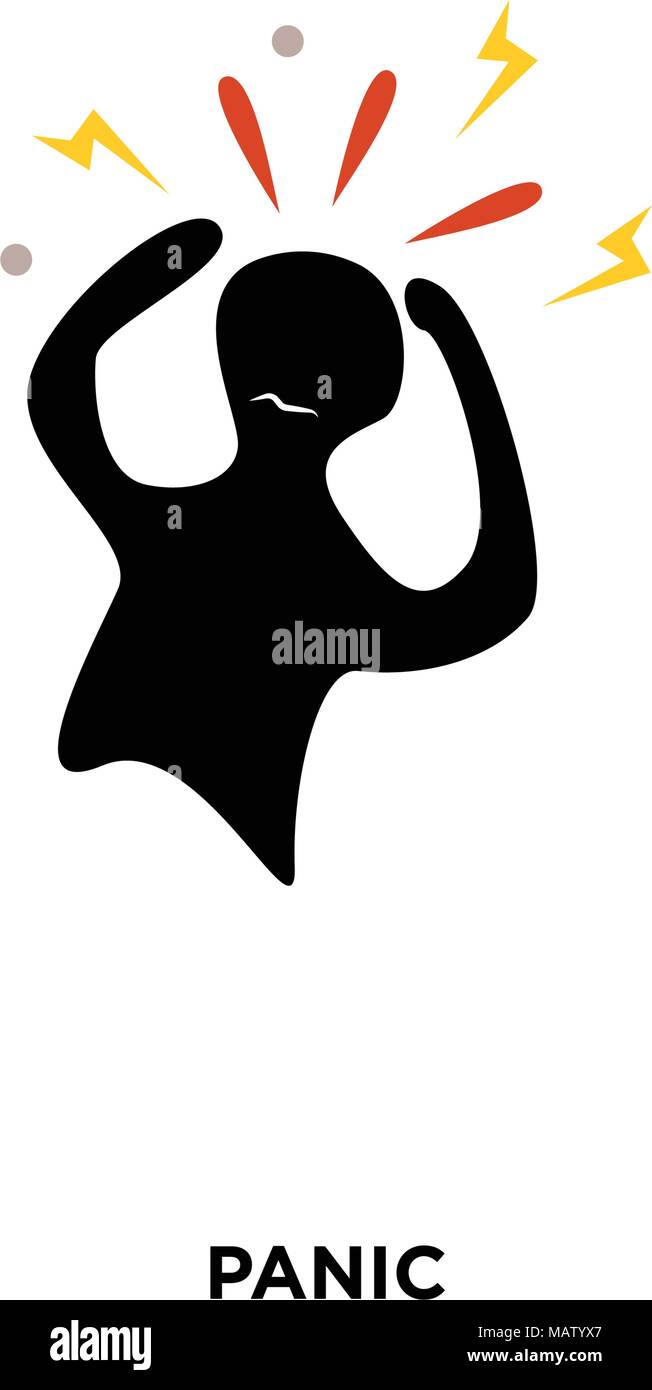 panic icon isolated on white background for your web, mobile and app ...