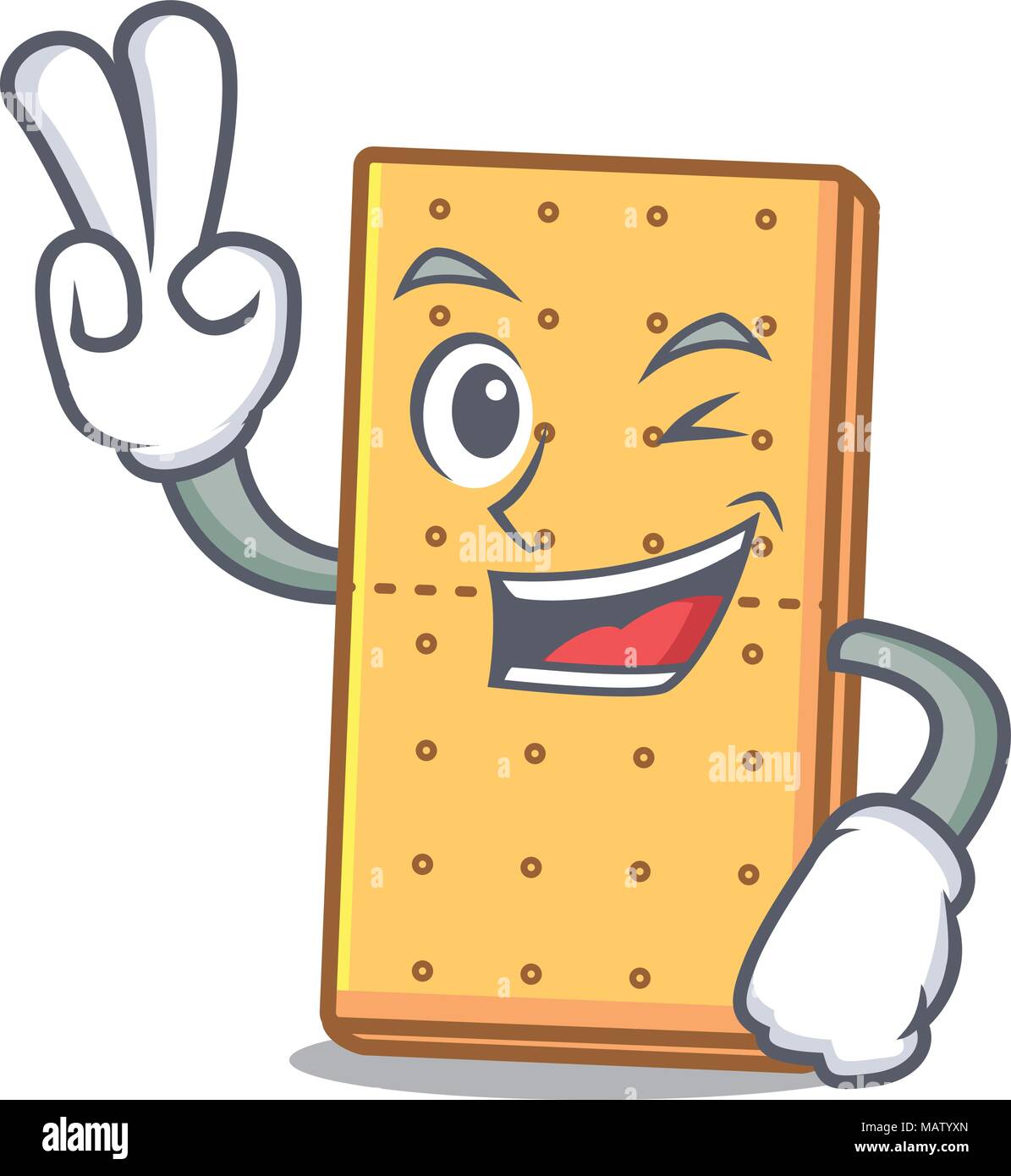 Two finger graham cookies character cartoon Stock Vector Image & Art ...