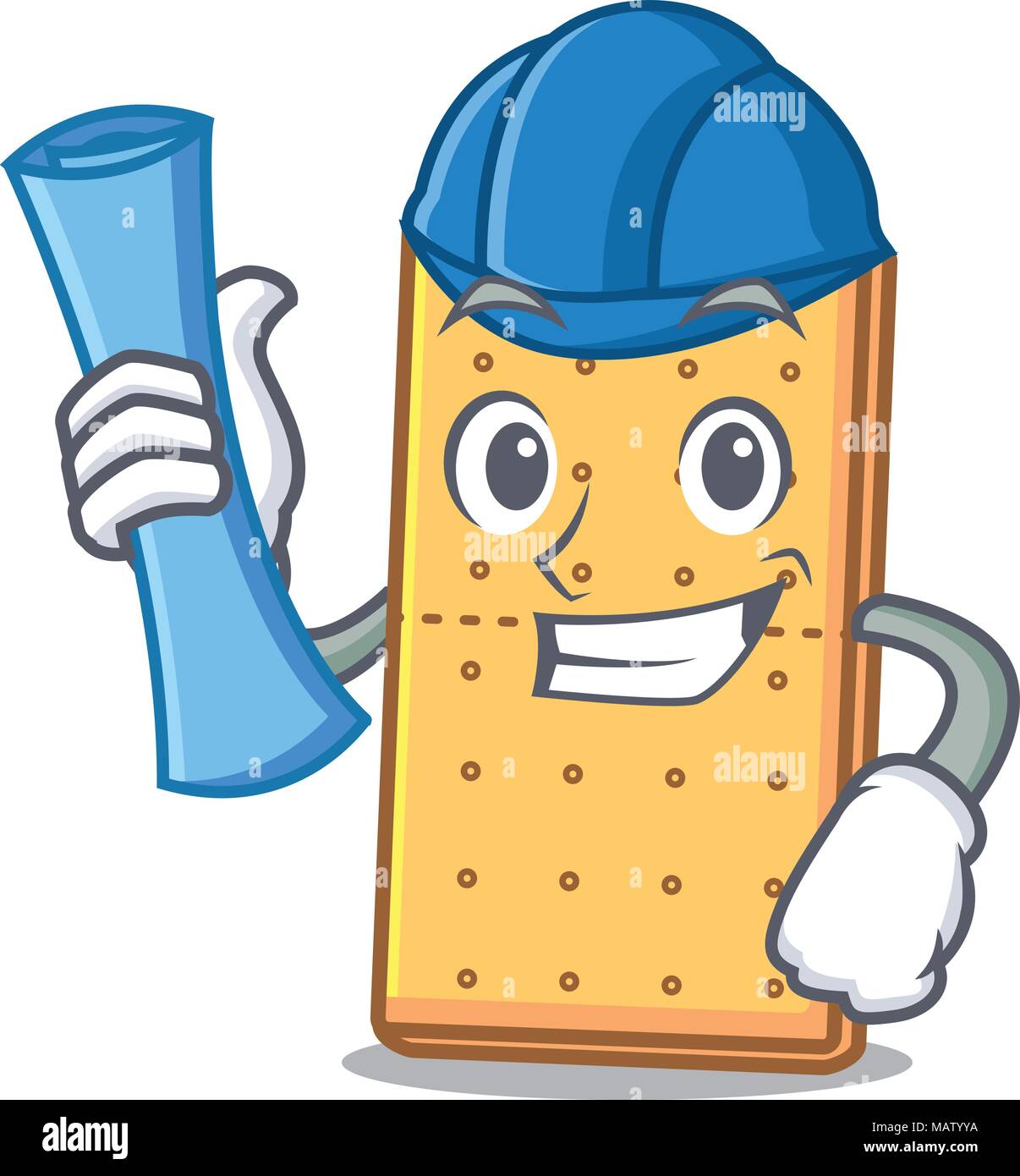 Architect graham cookies character cartoon Stock Vector Image & Art - Alamy