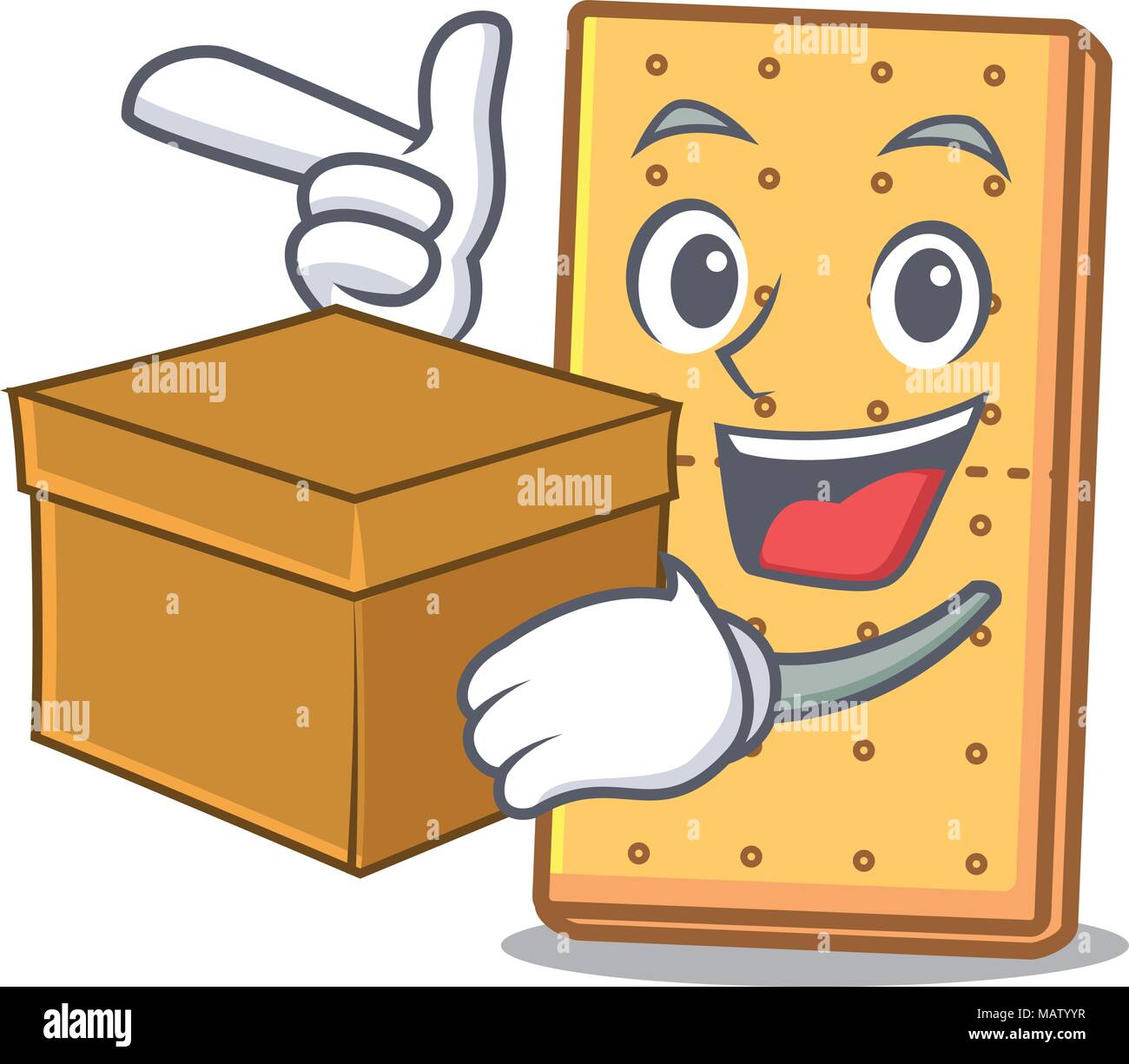 Box graham cookies character cartoon Stock Vector Image & Art - Alamy
