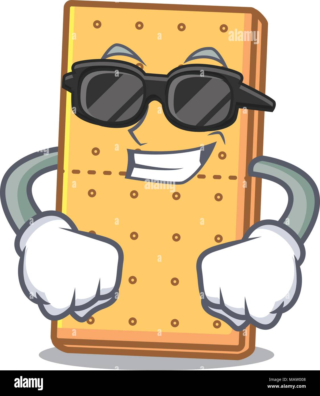 Super cool graham cookies character cartoon Stock Vector Image & Art ...