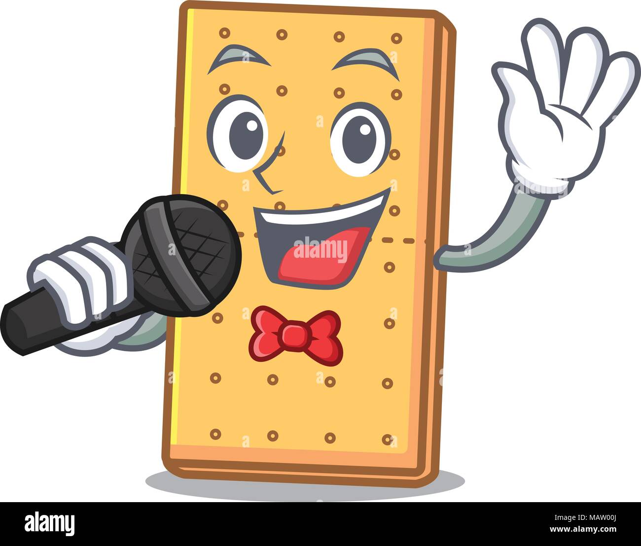 Singing graham cookies mascot cartoon Stock Vector Image & Art - Alamy