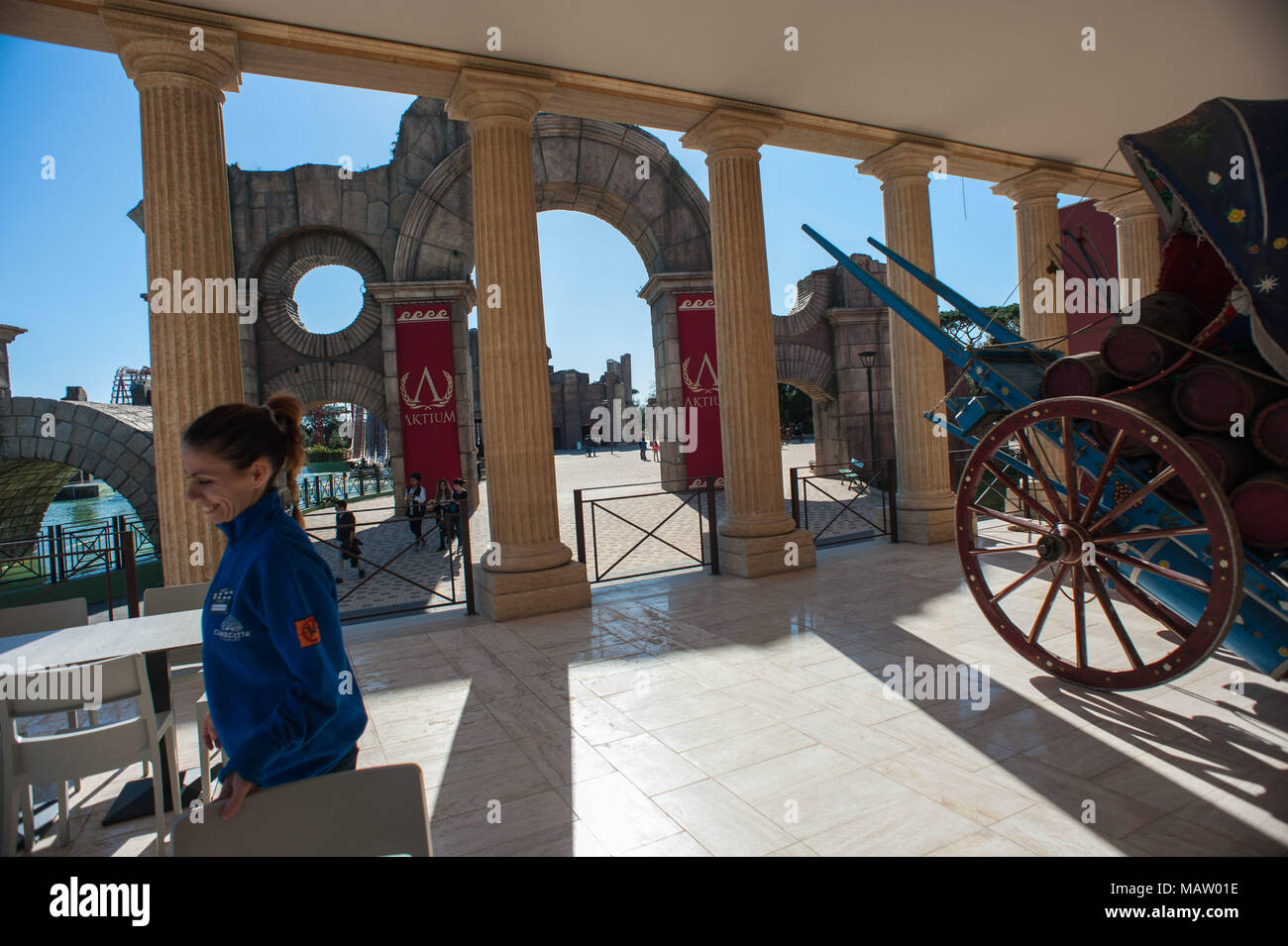 Rome. Amusement Park Cinecittà World, Castel Romano. Italy Stock Photo ...