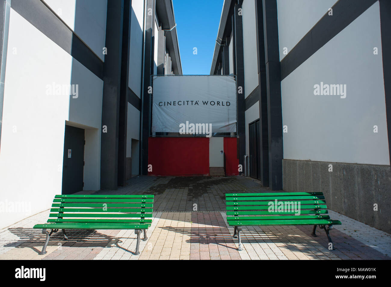 Rome. Amusement Park Cinecittà World, Castel Romano. Italy Stock Photo ...