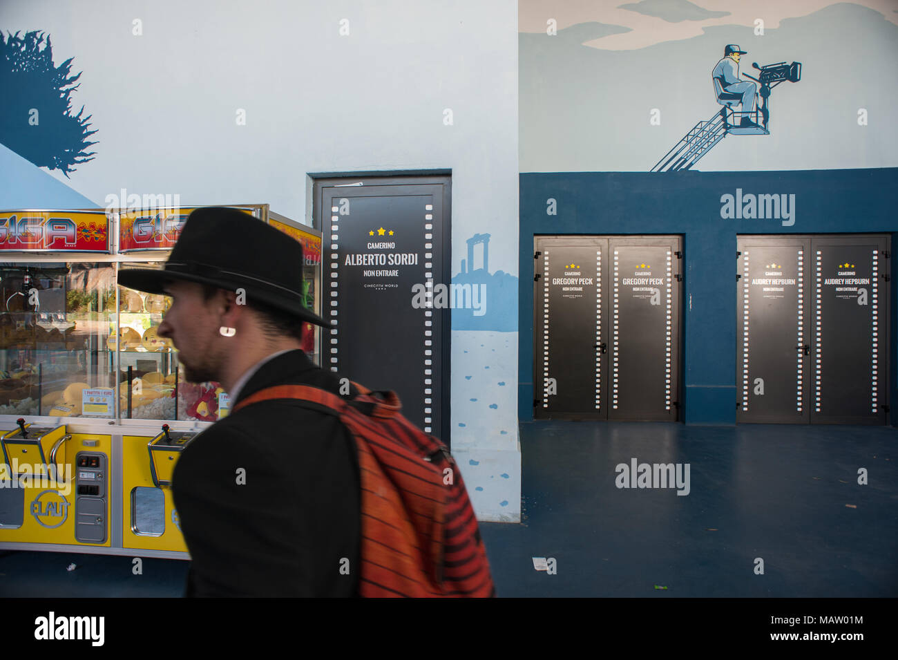 Rome. Amusement Park Cinecittà World, Castel Romano. Italy Stock Photo ...