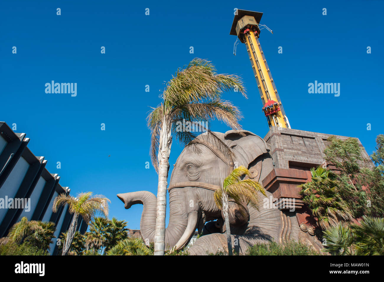 Rome. Amusement Park Cinecittà World, Castel Romano. Italy Stock Photo ...