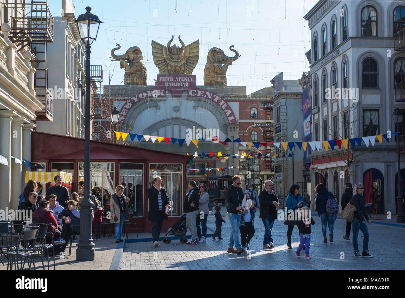 Rome. Amusement Park Cinecittà World, Castel Romano. Italy Stock Photo ...