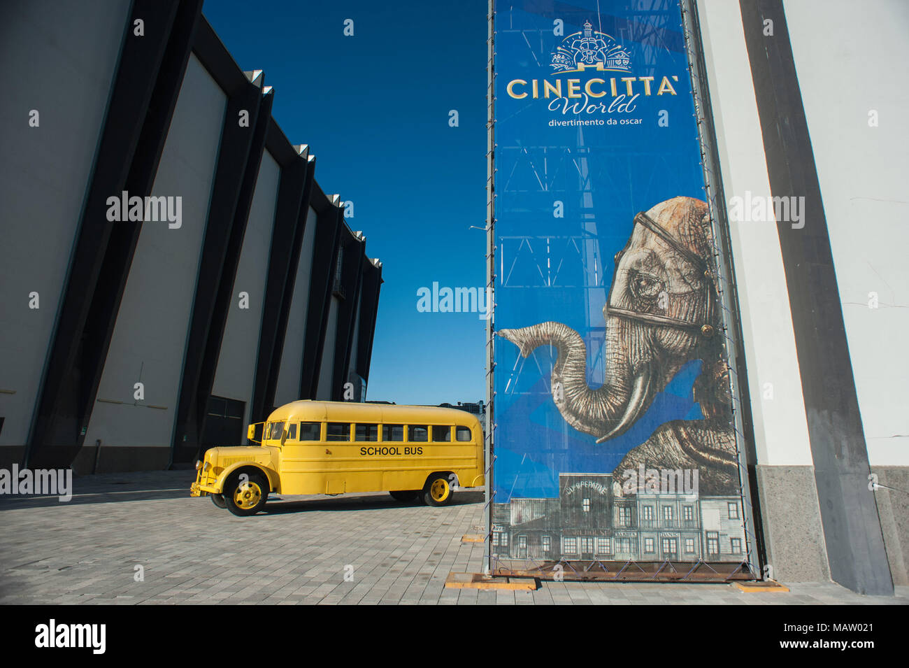 Rome. Amusement Park Cinecittà World, Castel Romano. Italy Stock Photo ...