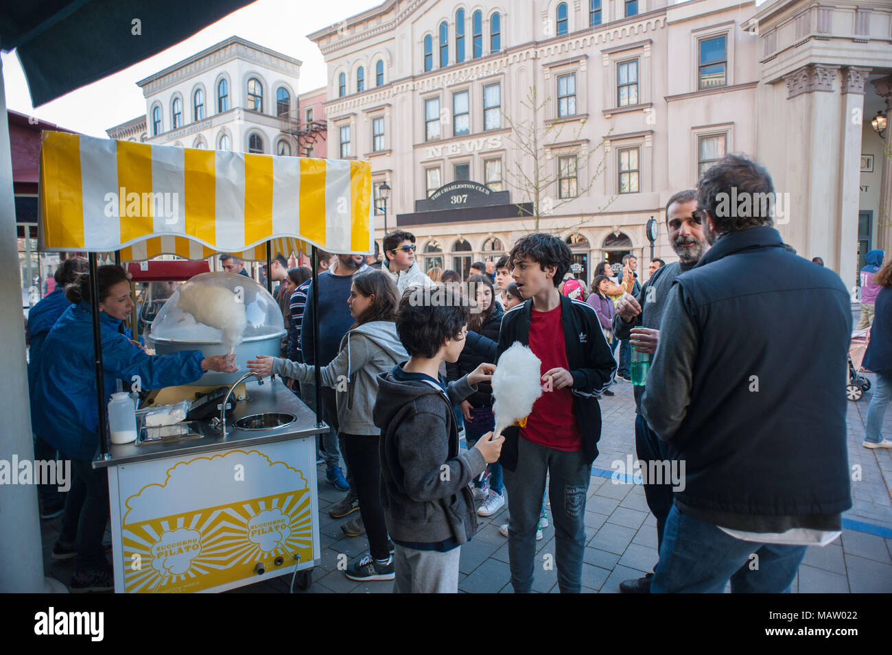 Rome. Amusement Park Cinecittà World, Castel Romano. Italy Stock Photo ...
