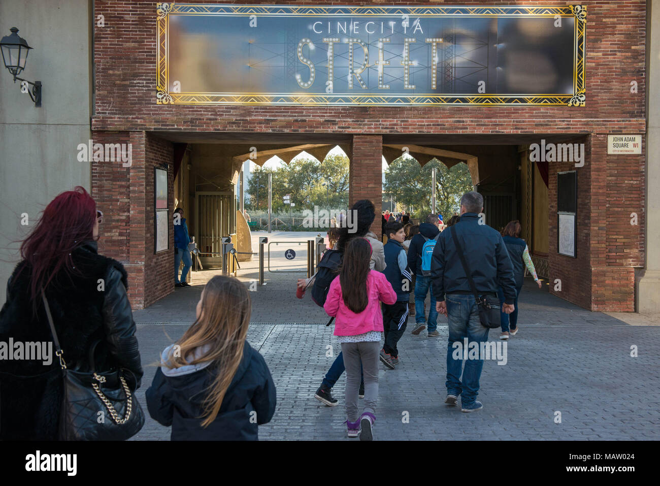 Rome. Amusement Park Cinecittà World, Castel Romano. Italy Stock Photo ...
