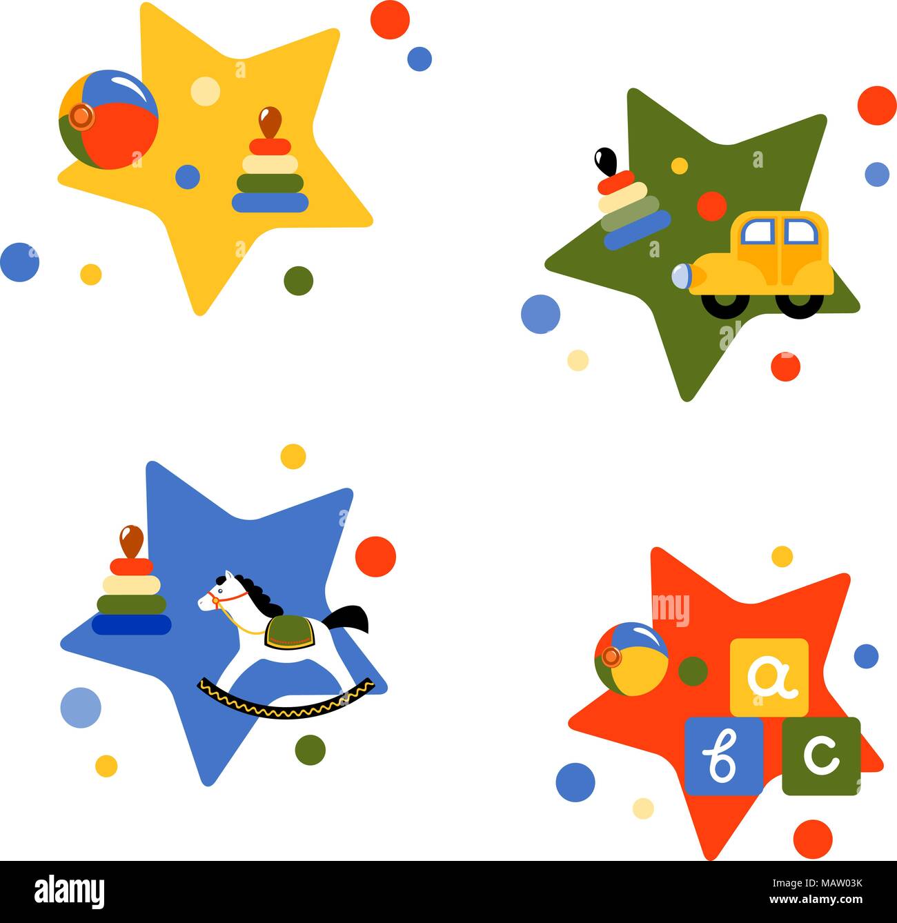 Childhood vector vectors hi-res stock photography and images - Alamy