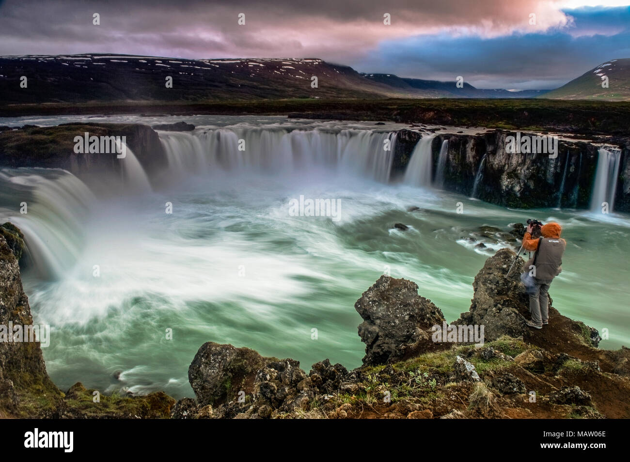 Godafoss waterfall photographer hi-res stock photography and images - Alamy