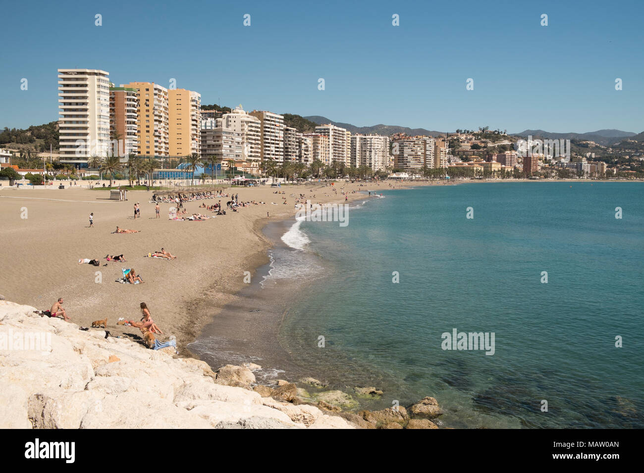 Malaga spain city spring hi-res stock photography and images - Alamy