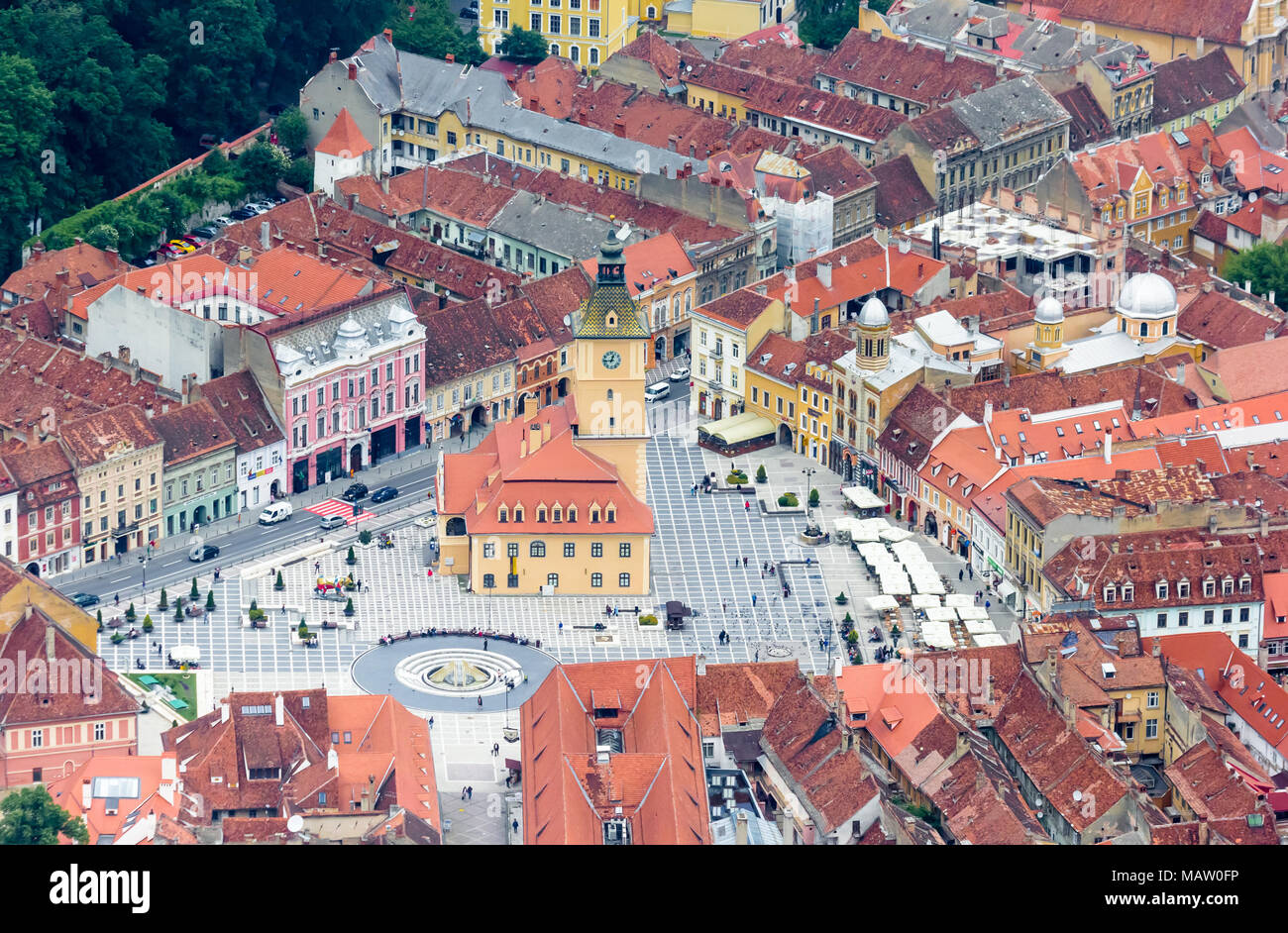 Piata sfatului aerial hi-res stock photography and images - Alamy