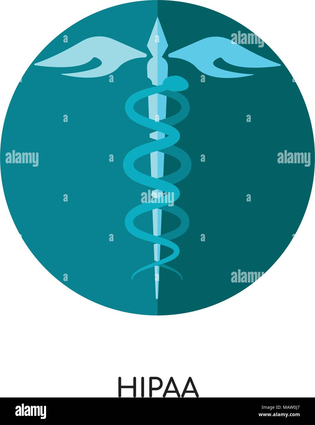 hipaa logo vector isolated on white background for your web, mobile and ...