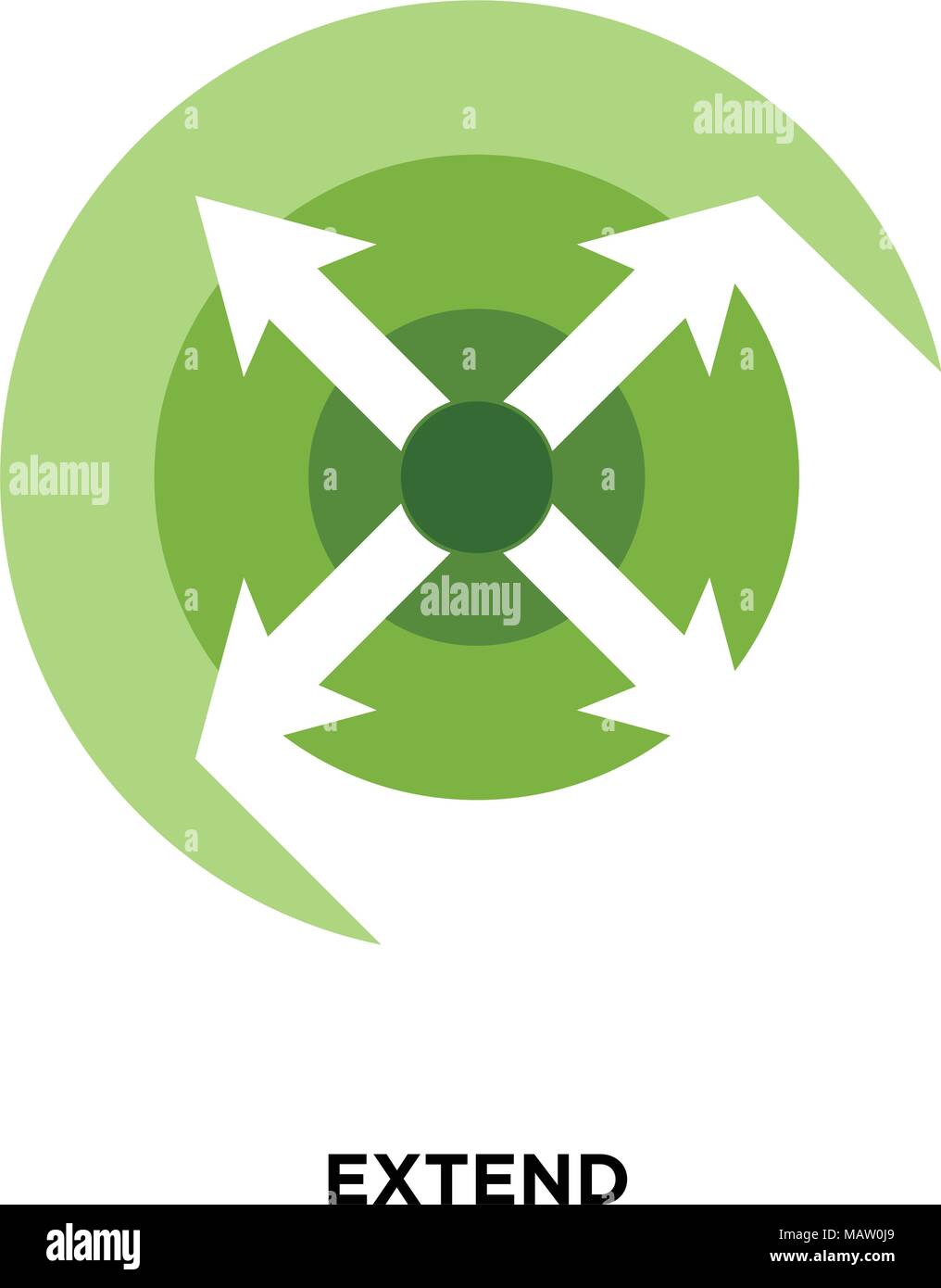 extend icon isolated on white background for your web, mobile and app ...