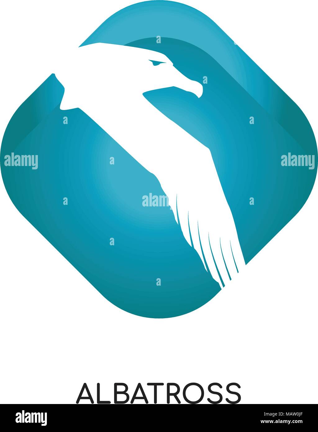 albatross logo isolated on white background for your web, mobile and ...