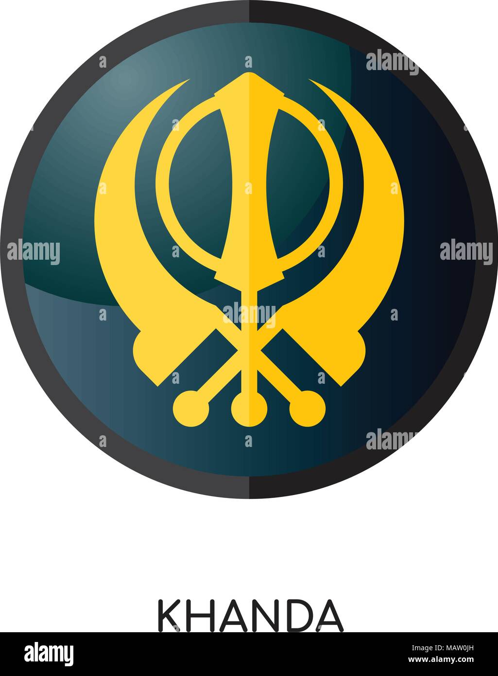 Sikh khanda logo hi-res stock photography and images - Alamy