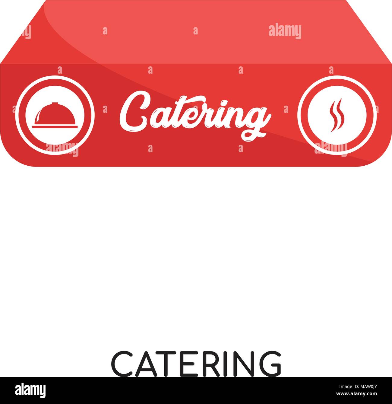 catering logo sample isolated on white background for your web, mobile ...