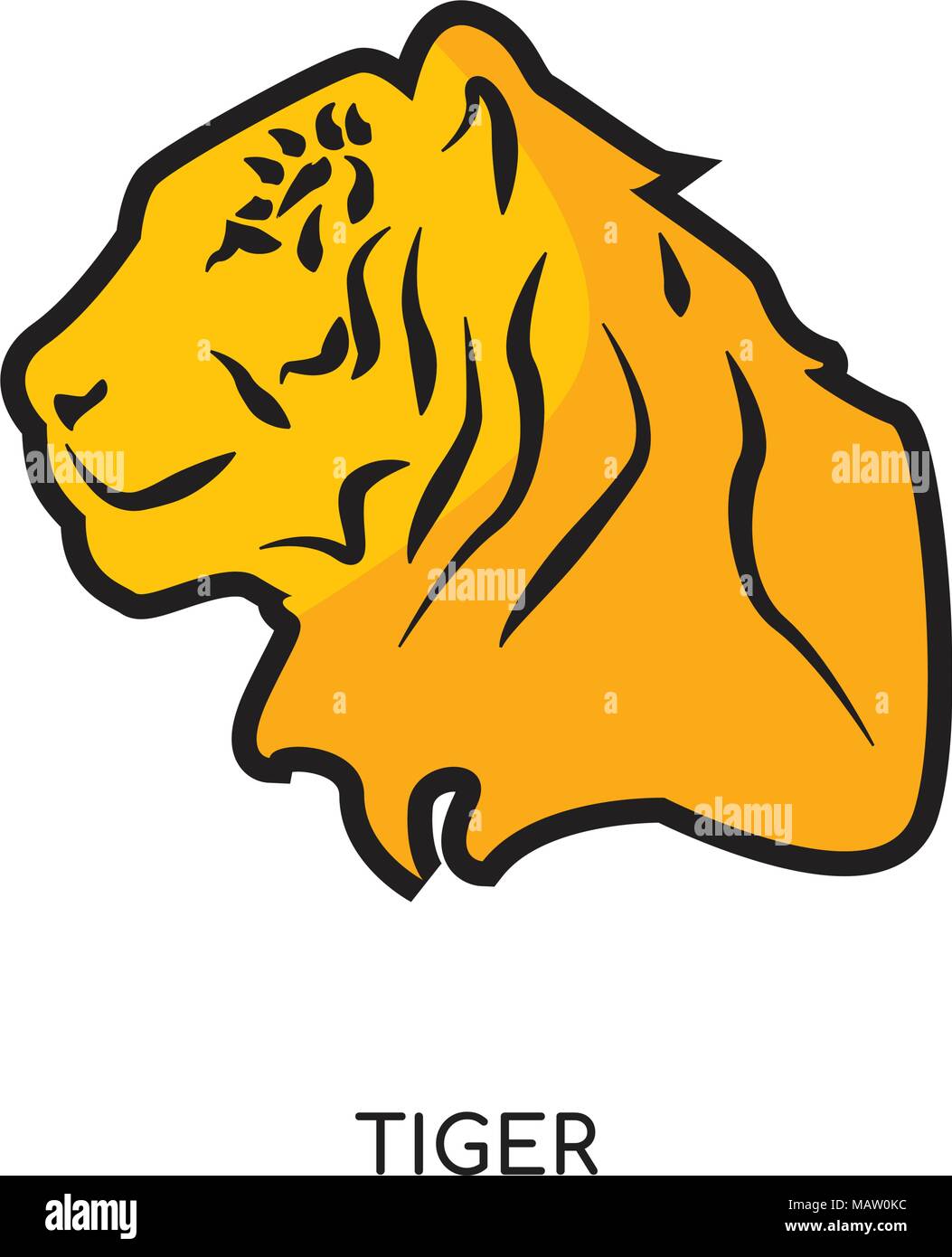 tiger logo png isolated on white background for your web, mobile and ...