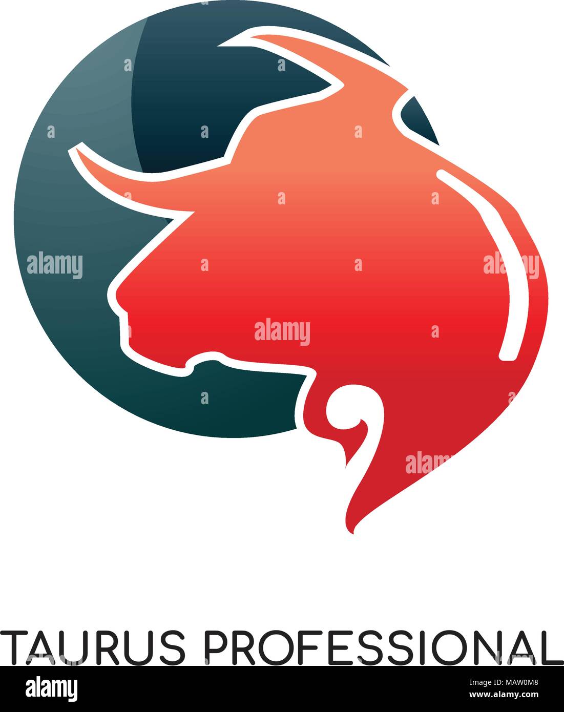taurus professional logo isolated on white background for your web ...