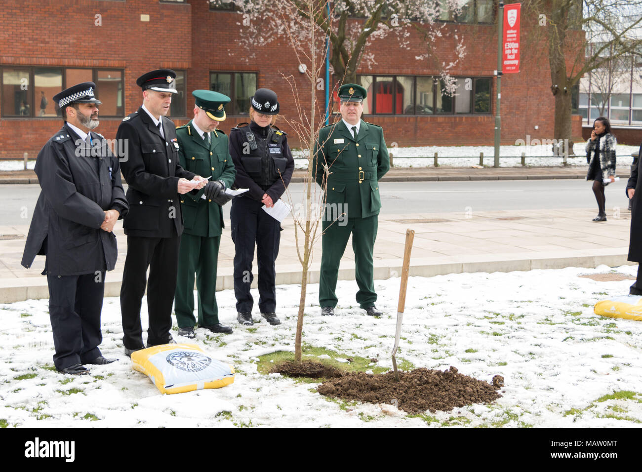 Multi faith tree planting ceremony hi-res stock photography and images ...
