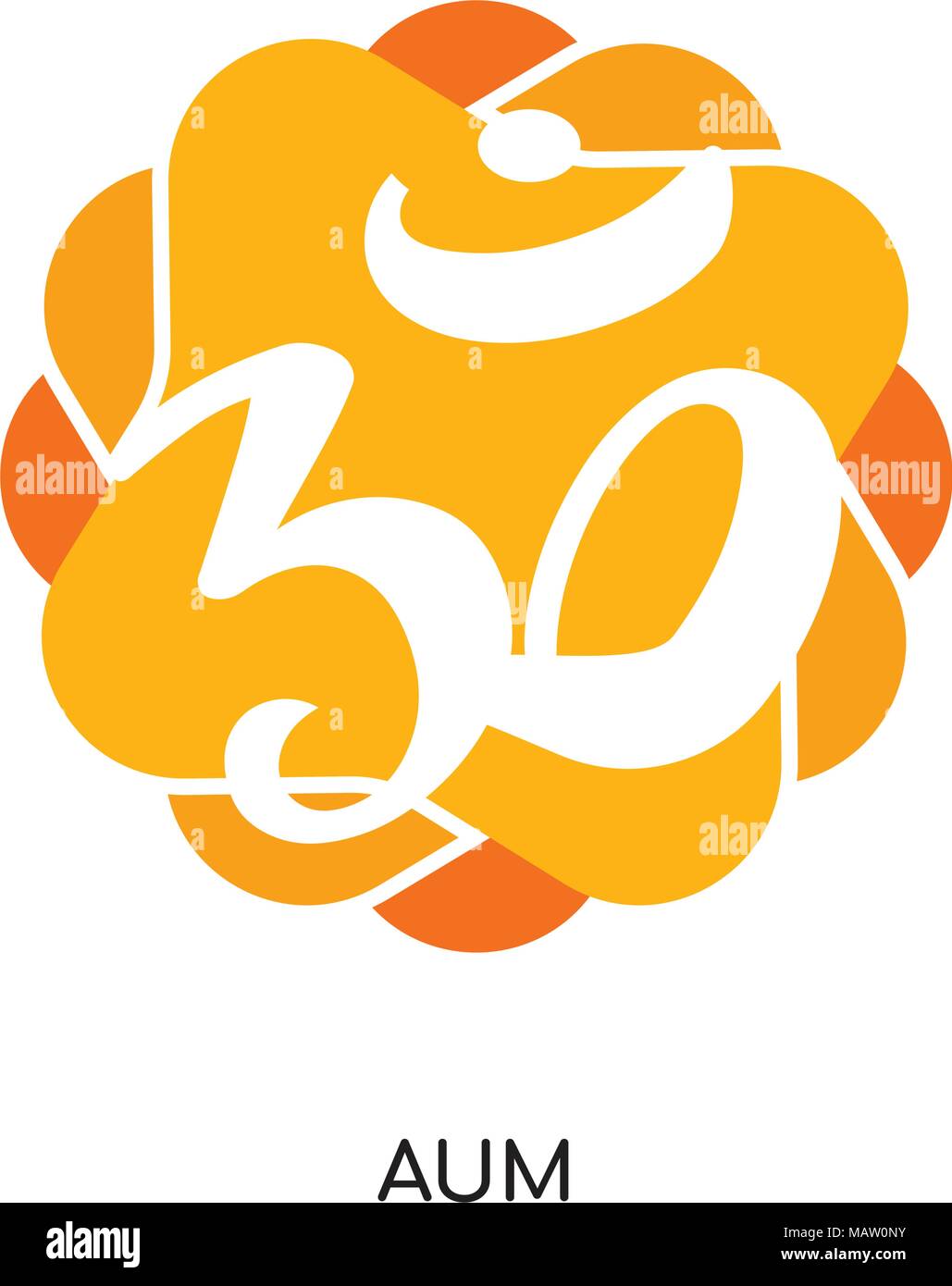 aum logo isolated on white background for your web, mobile and app ...