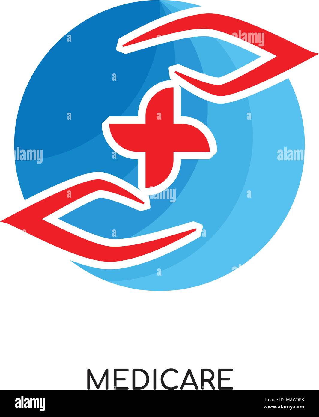 medicare logo image isolated on white background for your web, mobile ...