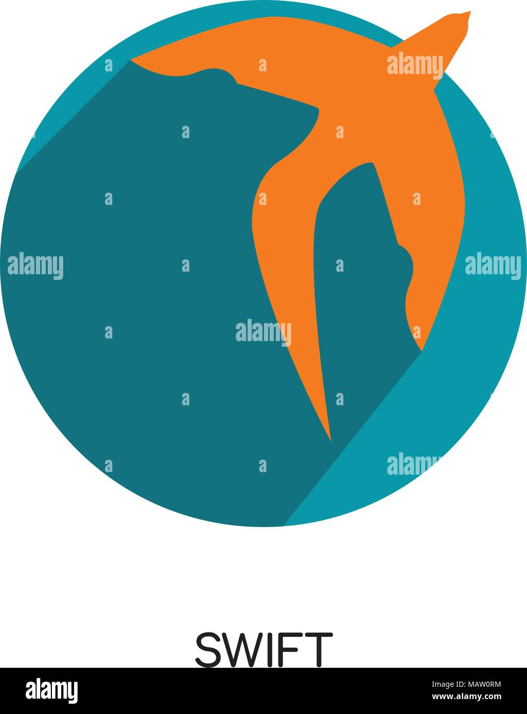 swift logo isolated on white background for your web, mobile and app ...