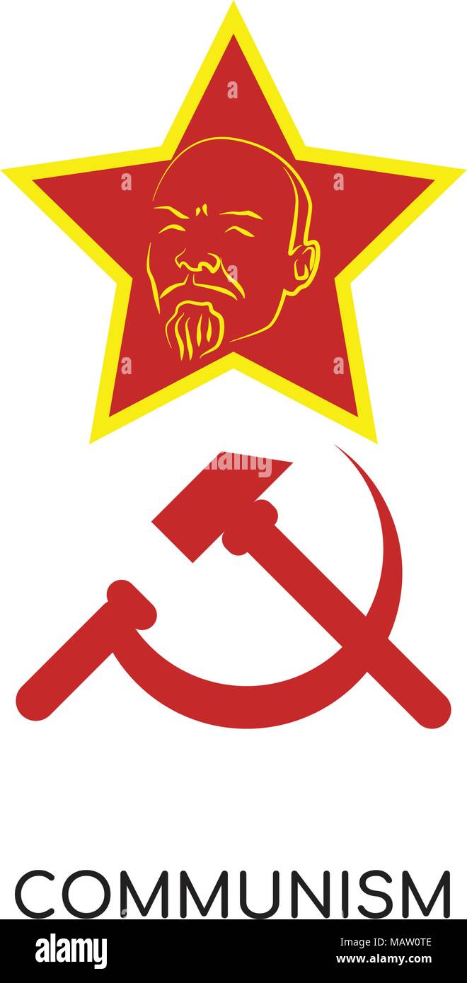 communism logo isolated on white background for your web, mobile and ...