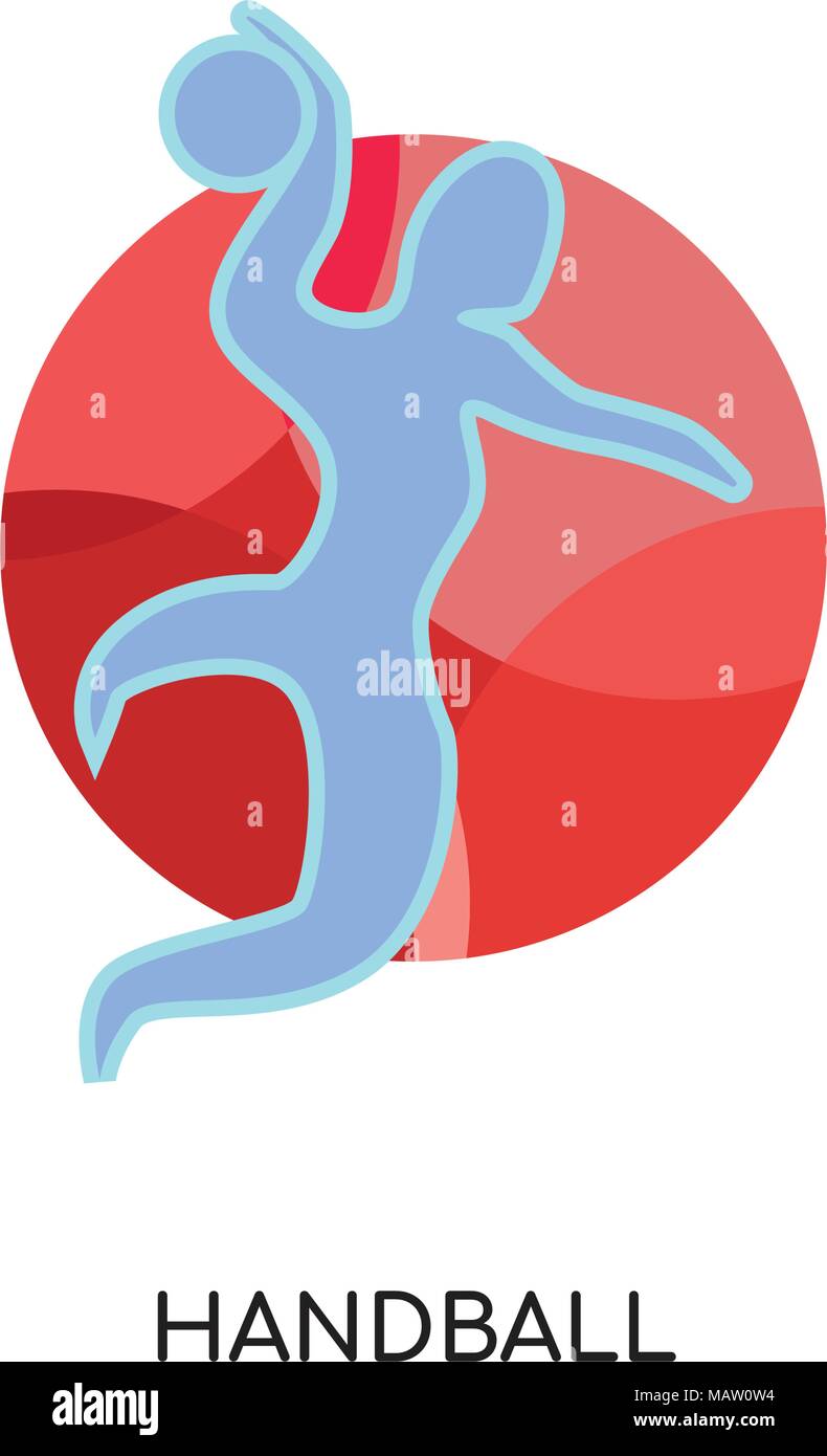 handball logo isolated on white background for your web, mobile and app ...