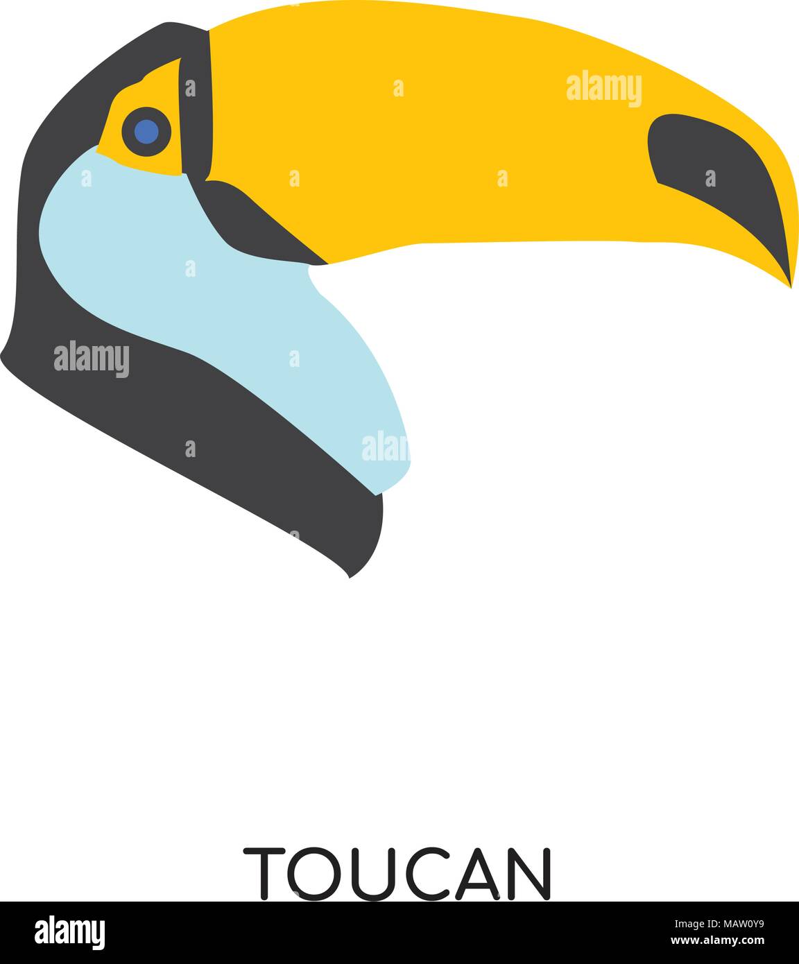 toucan logo isolated on white background for your web, mobile and app ...