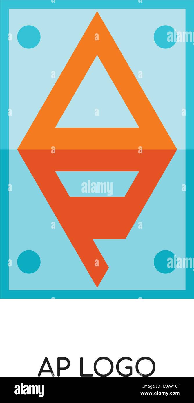 ap logo design isolated on white background for your web, mobile and ...