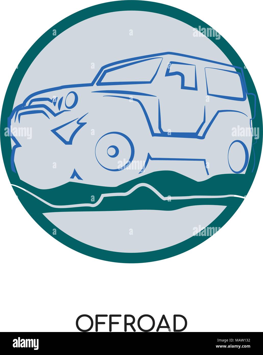 offroad logo isolated on white background for your web, mobile and app ...