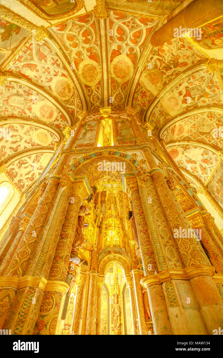 Tomar, Portugal - August 10, 2017: Charola in Convent of Christ and ...