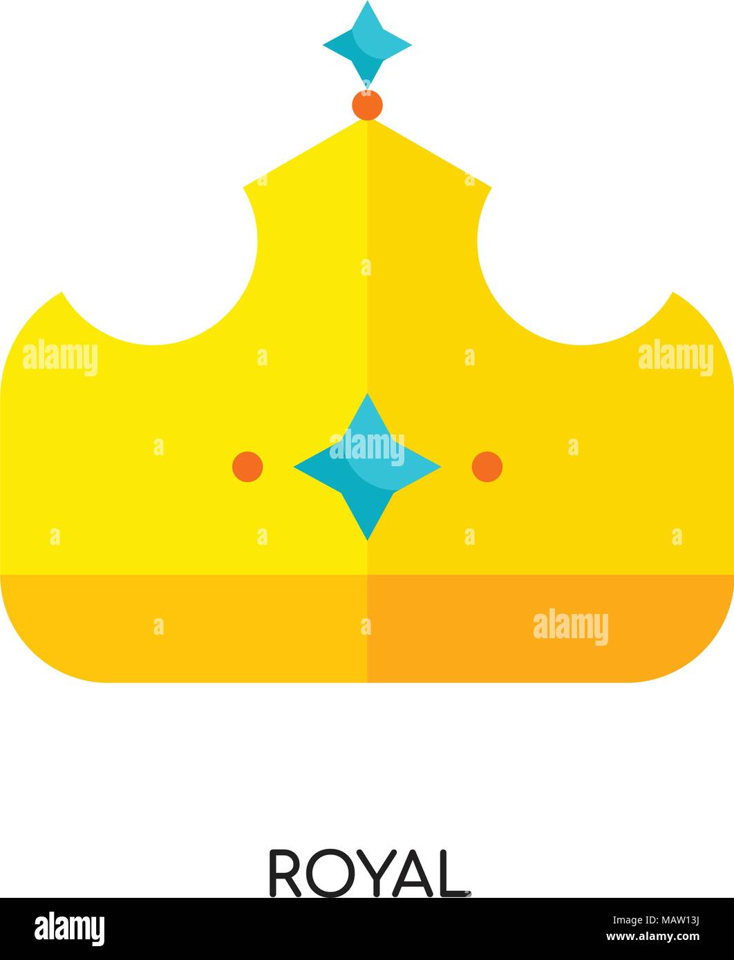 royal logo isolated on white background for your web, mobile and app ...