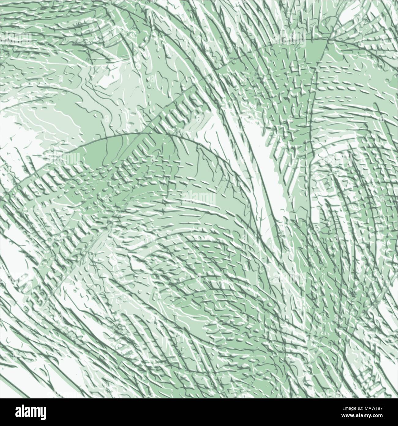 green 3D stucco structure floral pattern, vector illustration Stock ...