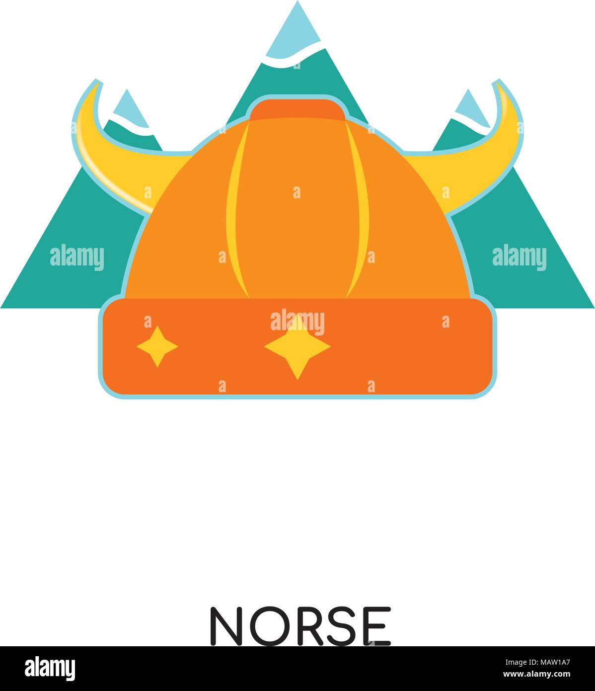 norse logo isolated on white background for your web, mobile and app ...