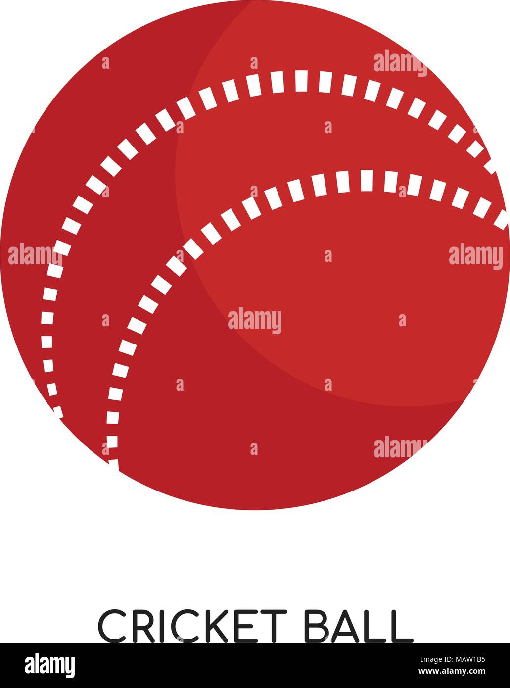 cricket ball logo isolated on white background for your web, mobile and ...