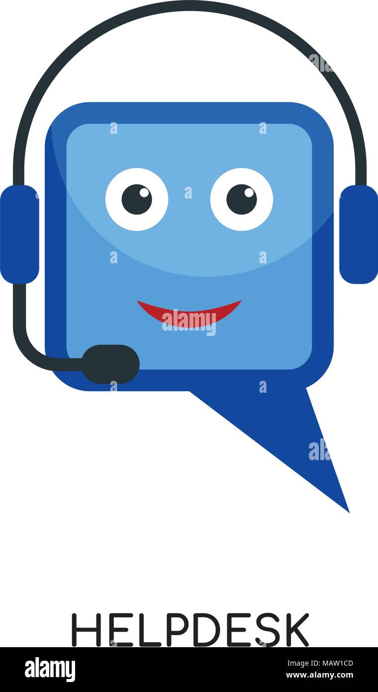 helpdesk logo isolated on white background for your web, mobile and app ...