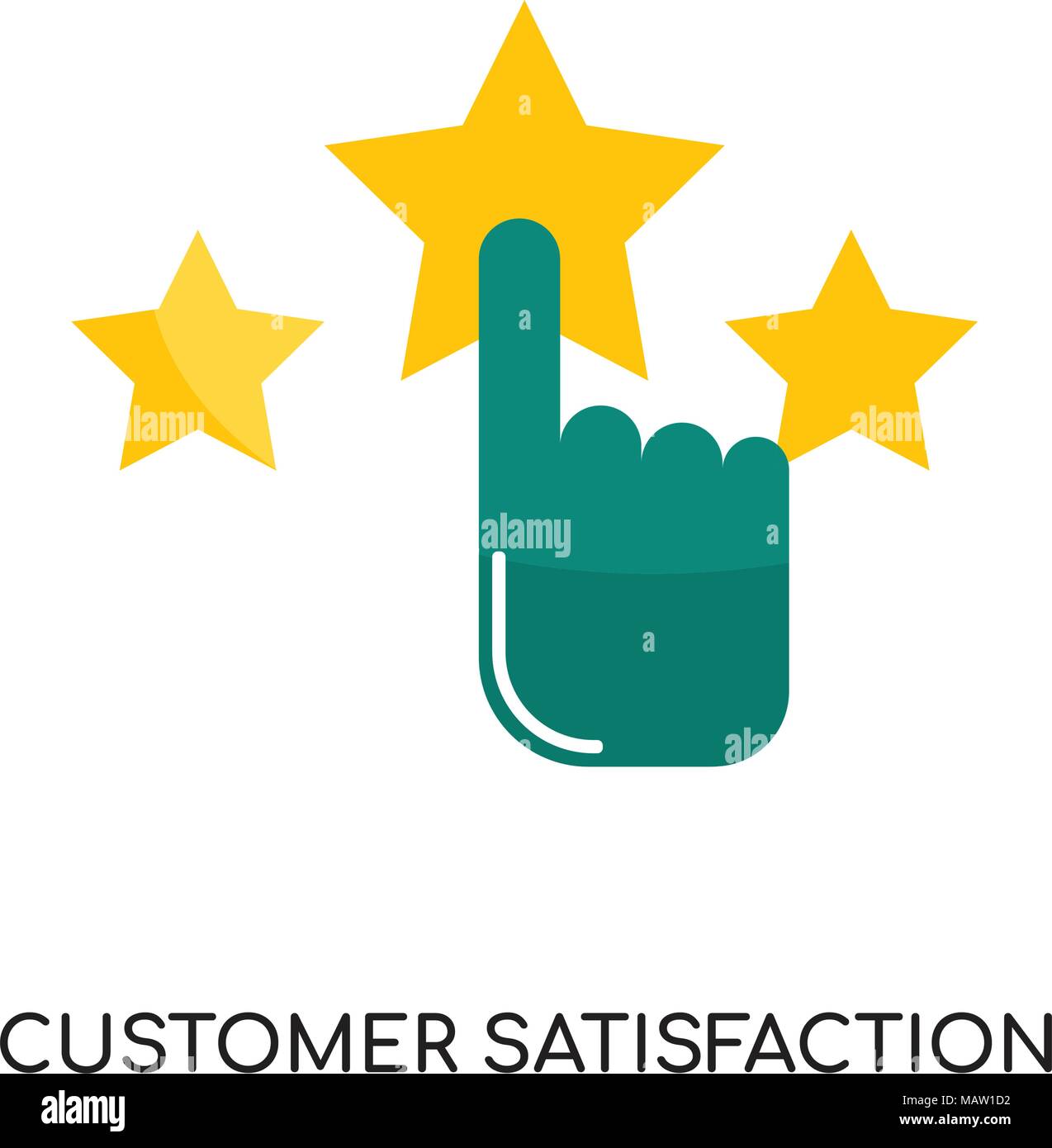 customer satisfaction logo isolated on white background for your web, mobile and app design ...