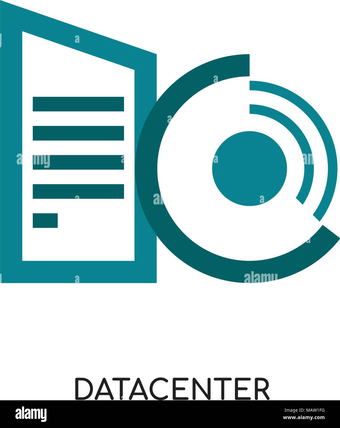 datacenter logo isolated on white background for your web, mobile and ...