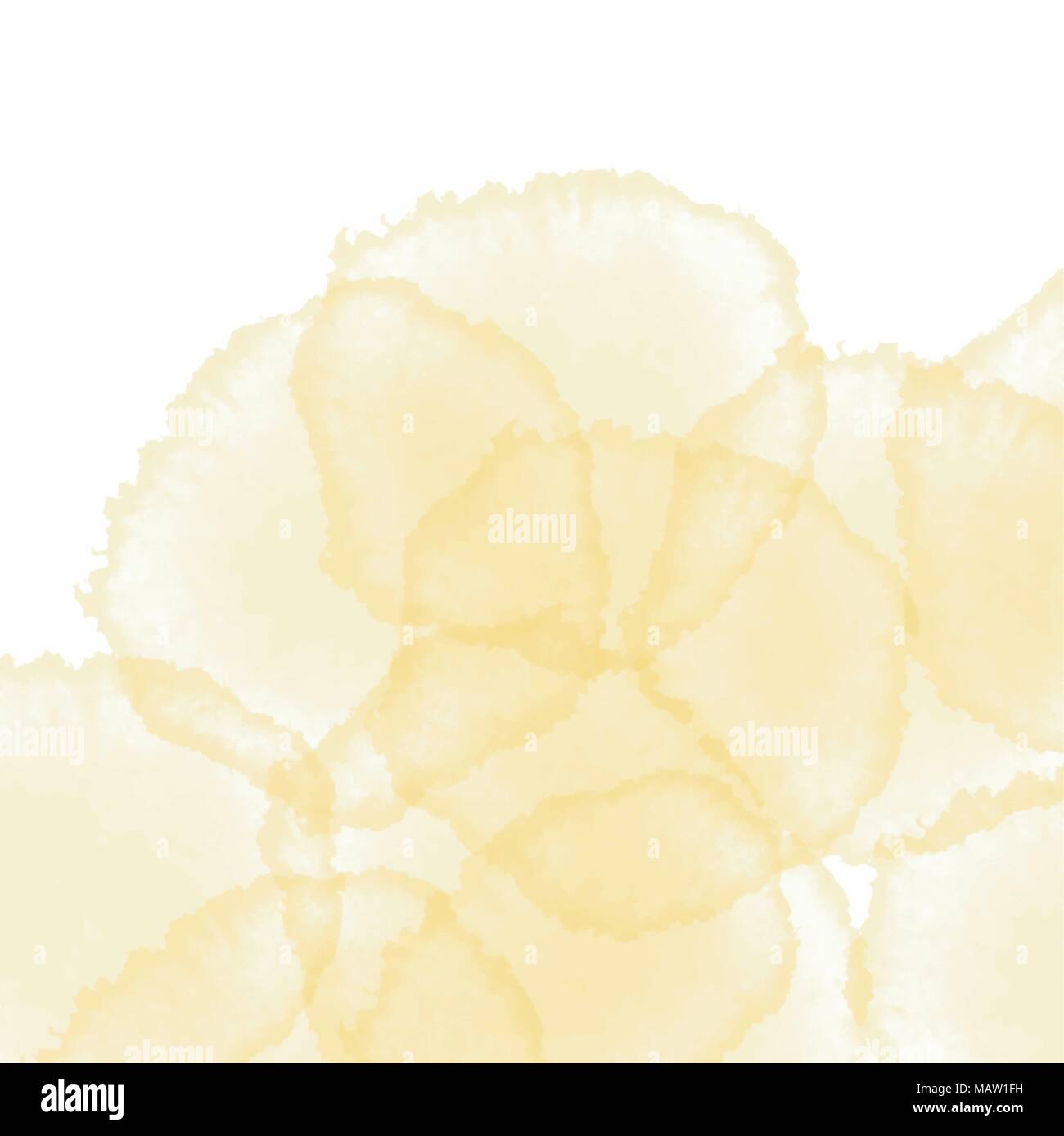 yellow watercolor bubble blotch pattern, vector illustration Stock ...