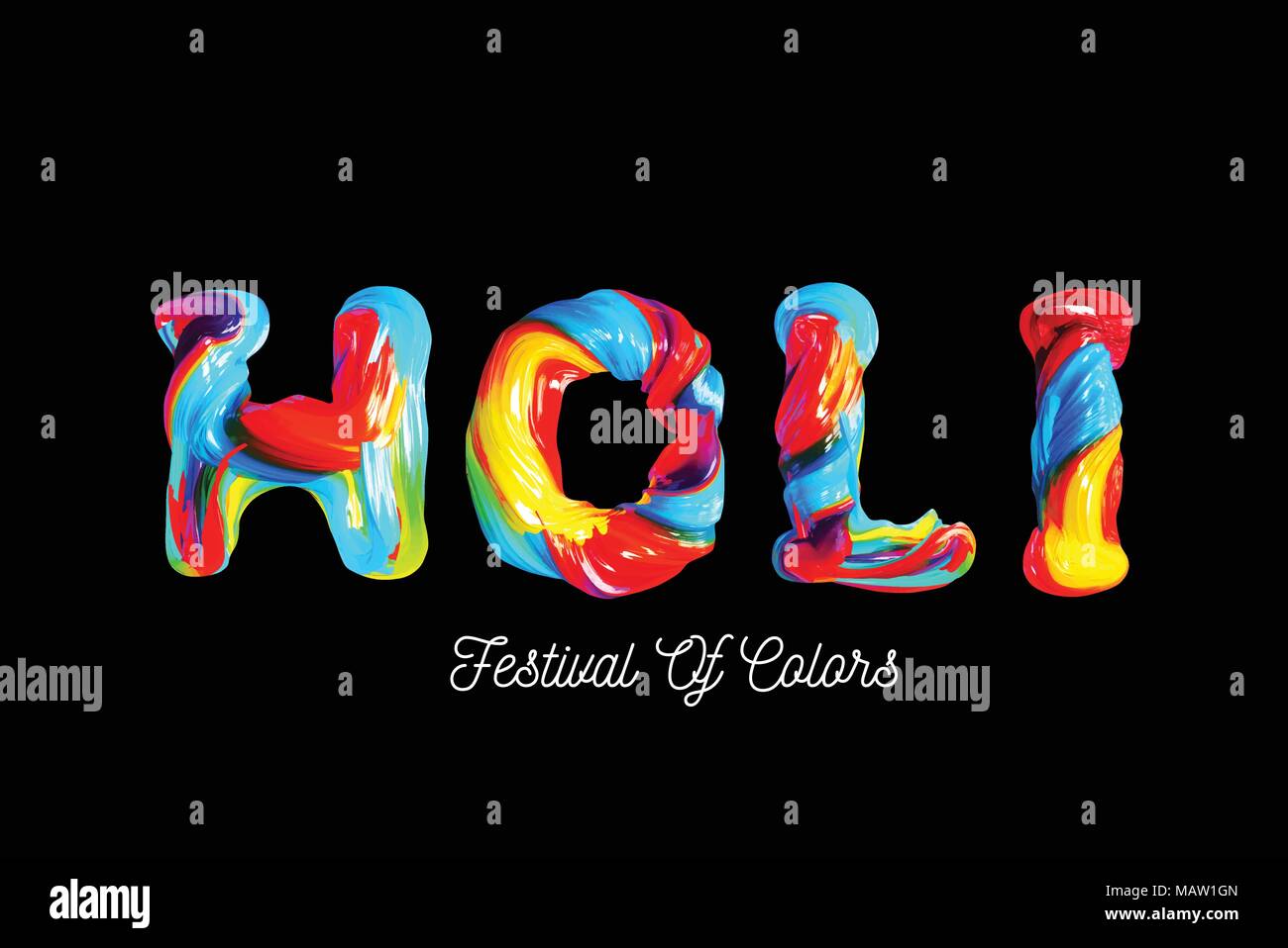 India holi festival Stock Vector Images - Alamy