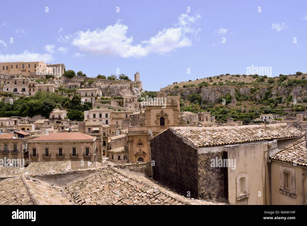Town landscape in Sicily, Italy Stock Photo - Alamy