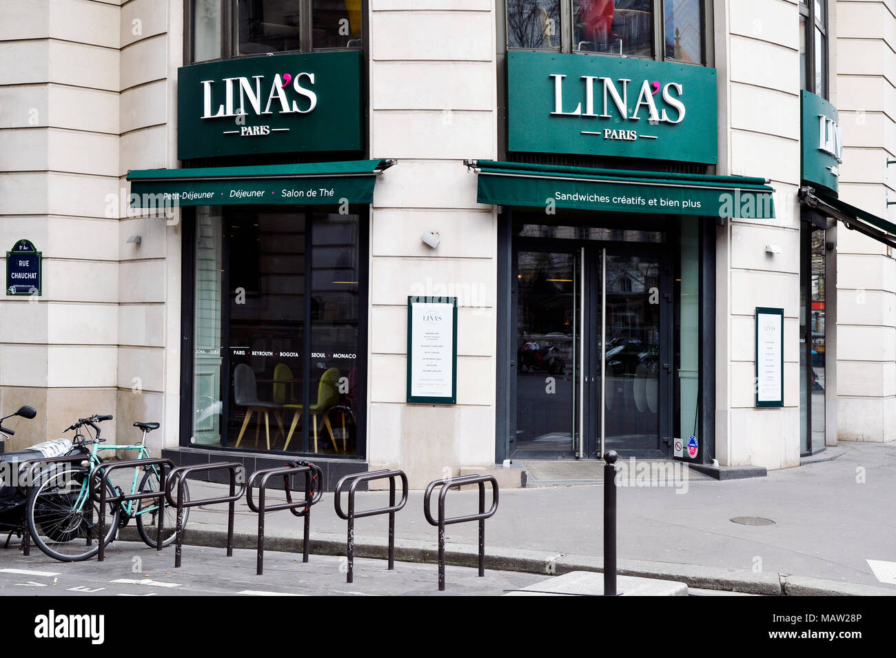 Lina's sandwichs - Paris - France Stock Photo - Alamy